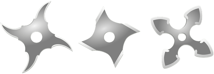 Ninja Star Weapon Metal Arms Sharp Ninja N - Free Shuriken (680x340 ...