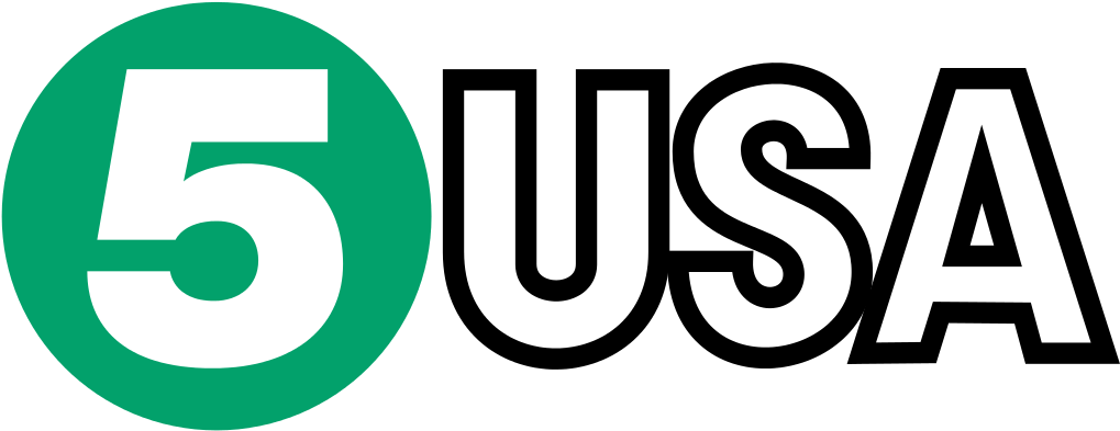 5 Usa Logo (1024x399), Png Download