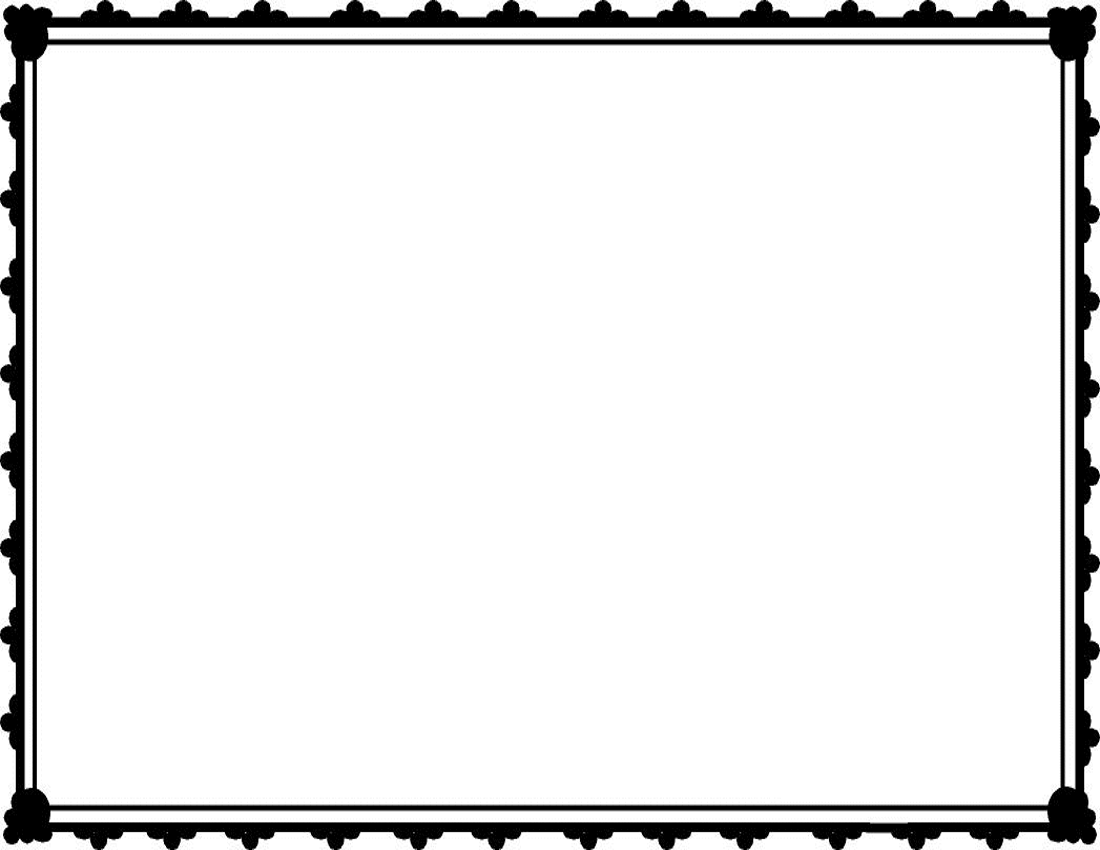 Certificate Border Black And White