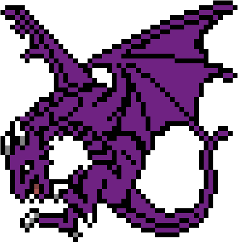 Fire Dragon - No Copyright Pixel Art (590x520), Png Download
