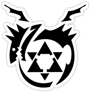 Download "black Homunculus Symbol Fullmetal Alchemist" Stickers - Full ...