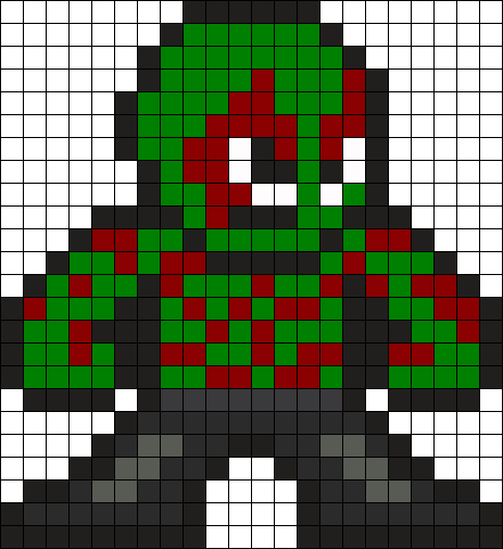 Drax Perler Bead Pattern / Bead Sprite - Pixel Art Do Hulk (463x505 ...