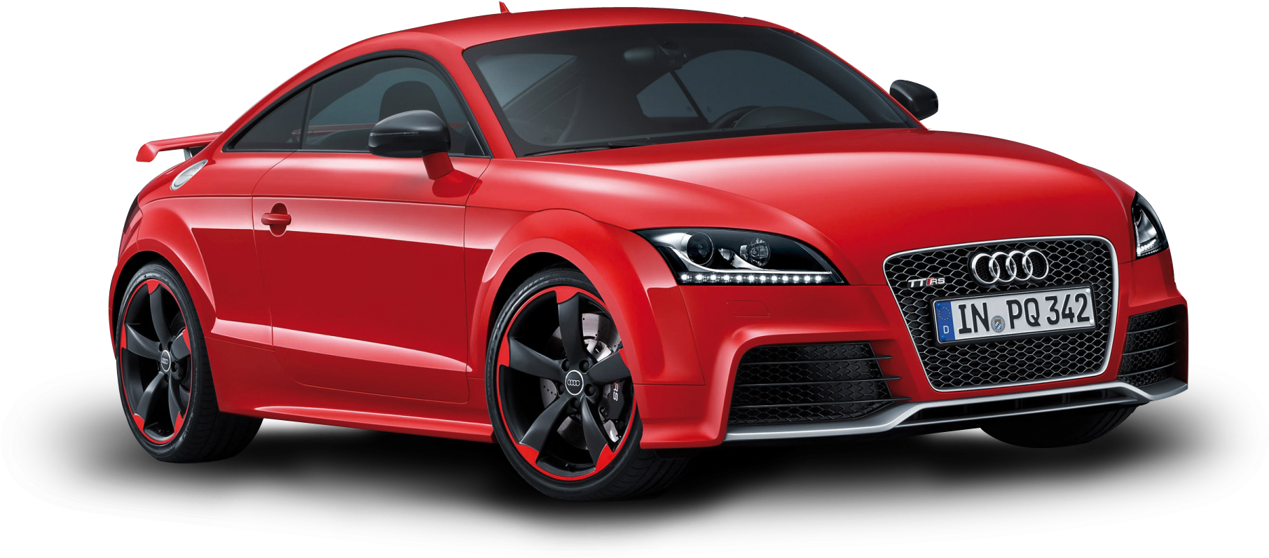 Free Icons Png - Red Audi Car Png (1810x1100), Png Download