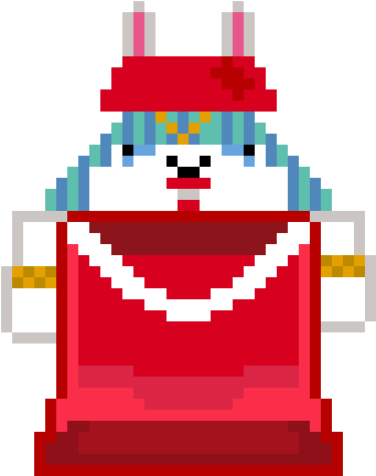 Madame Broode Closed Eyes - Pixel Art (340x490), Png Download