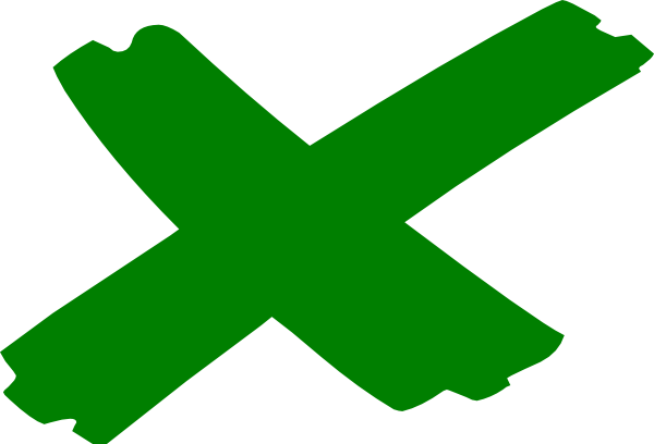 How To Set Use Green X Marks The Spot Clipart (600x408), Png Download
