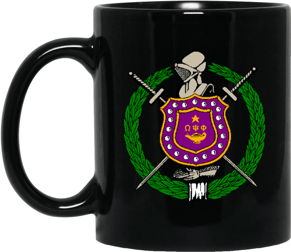 Omega Psi Phi Shield (1155x1155), Png Download