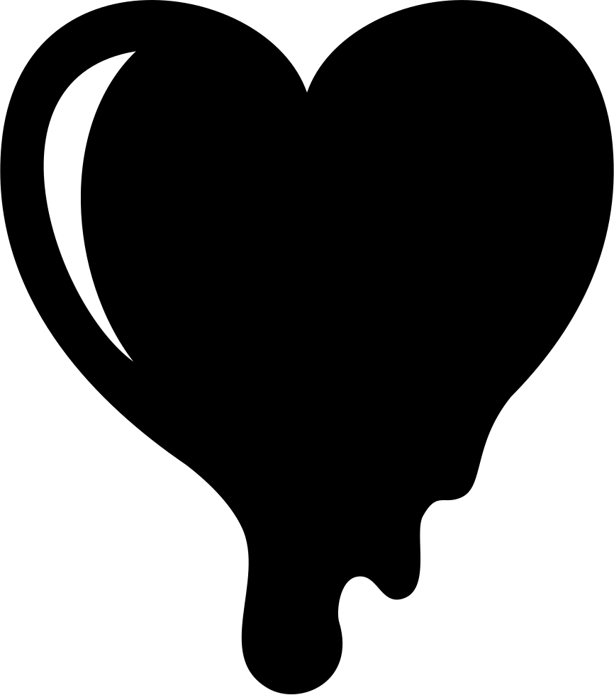 Melting Heart Comments - Melting Heart (866x981), Png Download