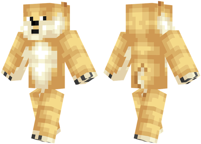 Doge - Minecraft Shiba Inu Skin (804x576), Png Download