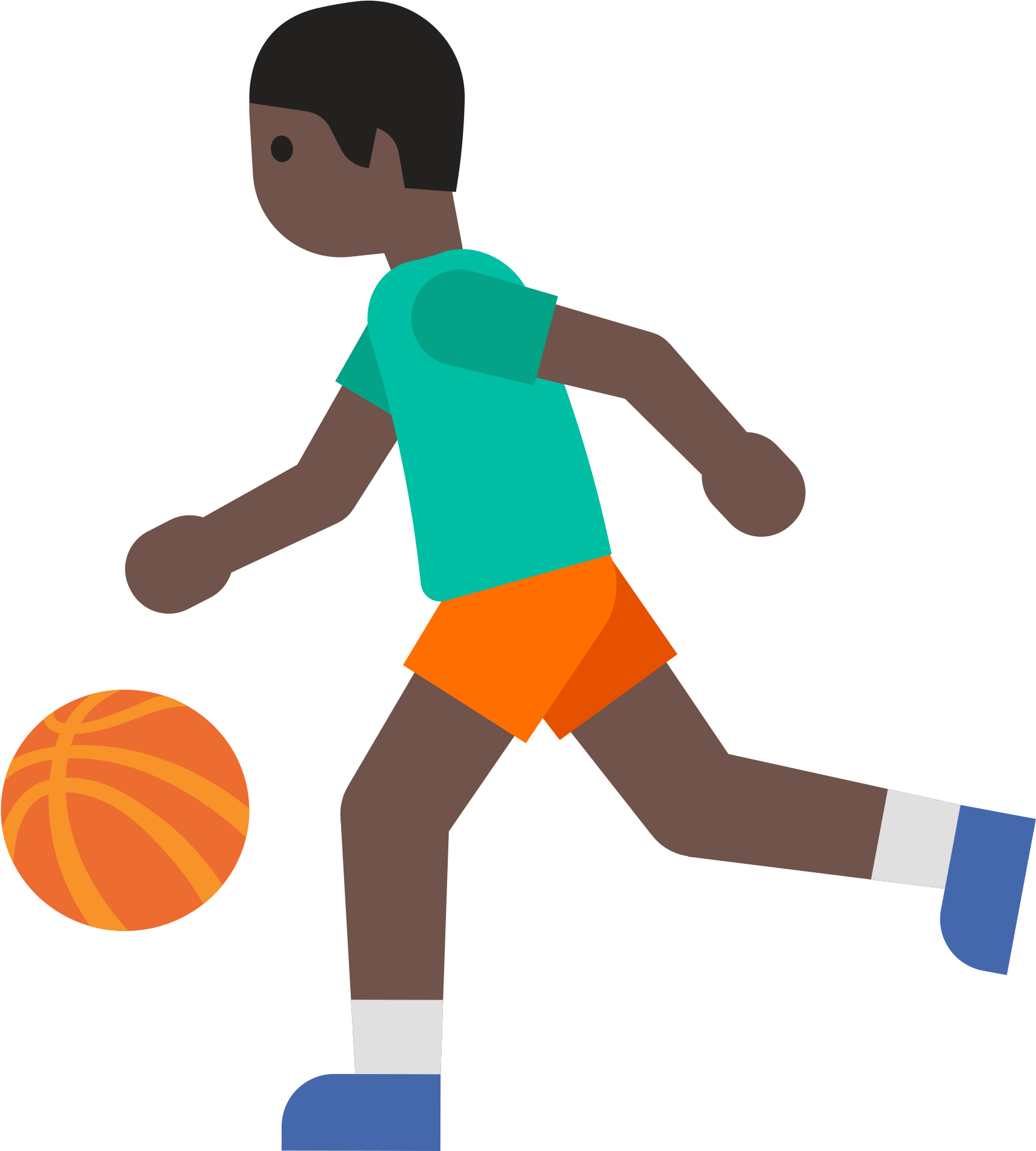 Open - Emoji Soccer Player (2000x2000), Png Download
