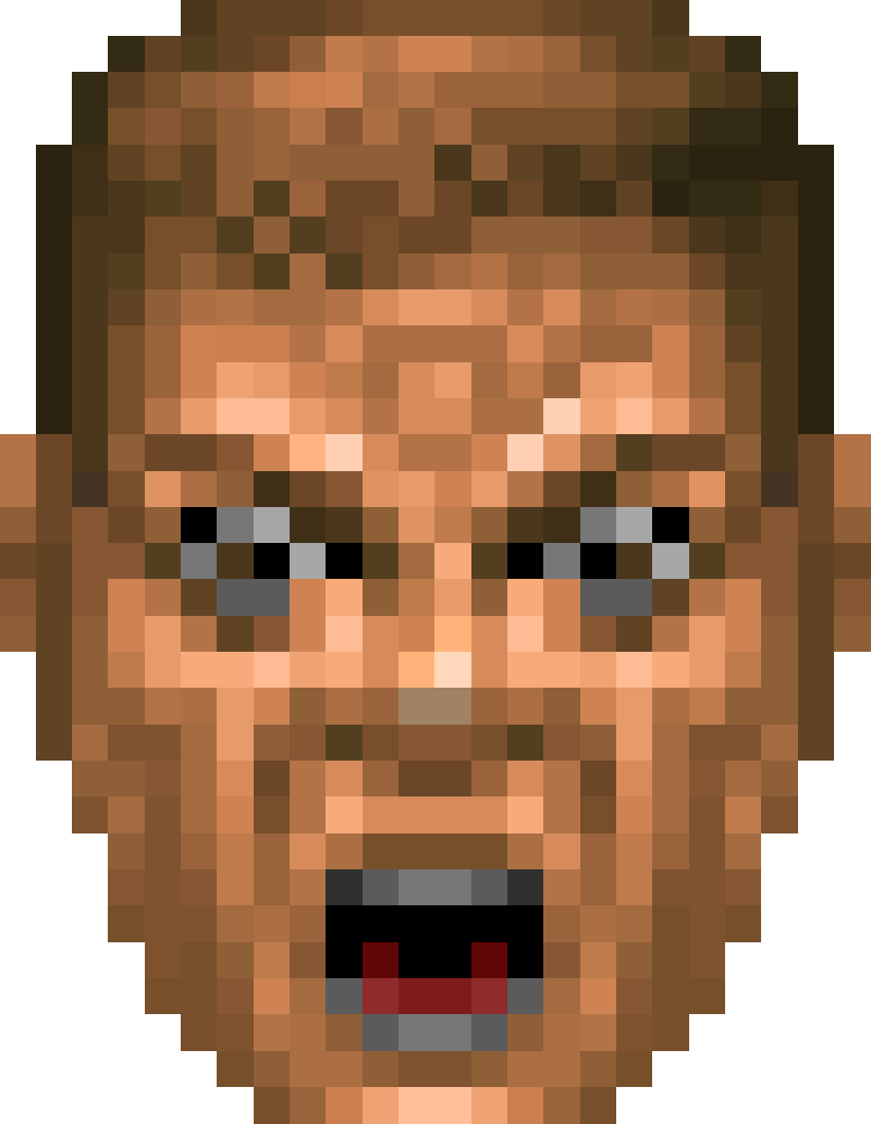 Bigouch - Face Doom Guy Sprite (800x1033), Png Download