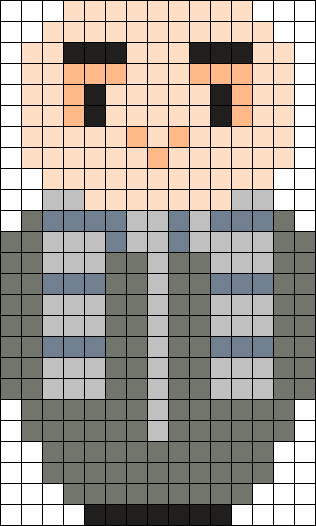 Gru Perler Bead Pattern / Bead Sprite - Gru Perler Beads (316x526), Png ...