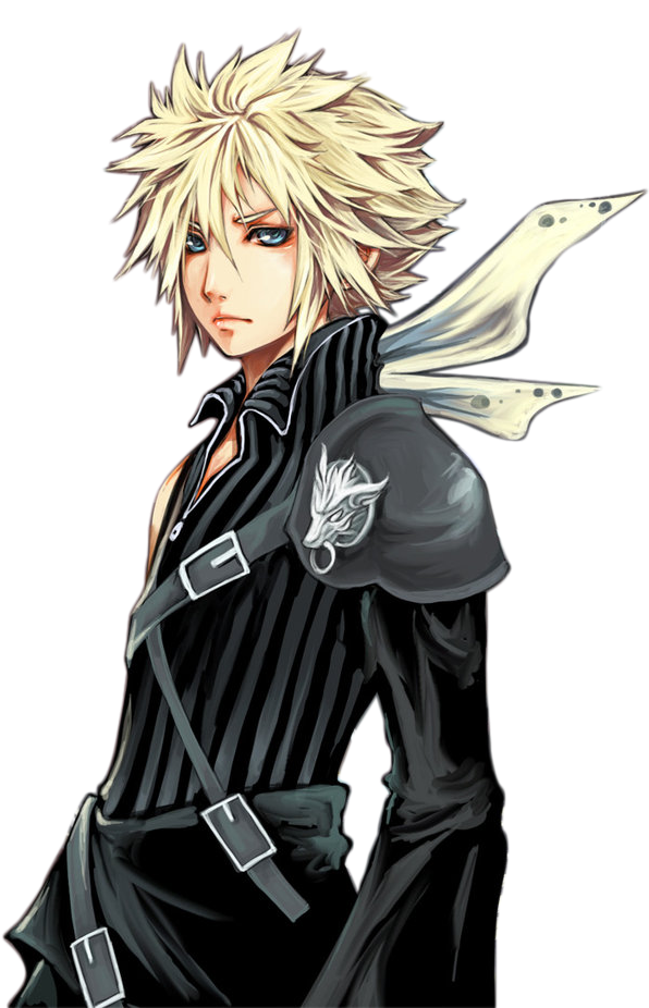 Cloud Strife Png Pic - Cloud Final Fantasy Anime Png (650x1000), Png ...