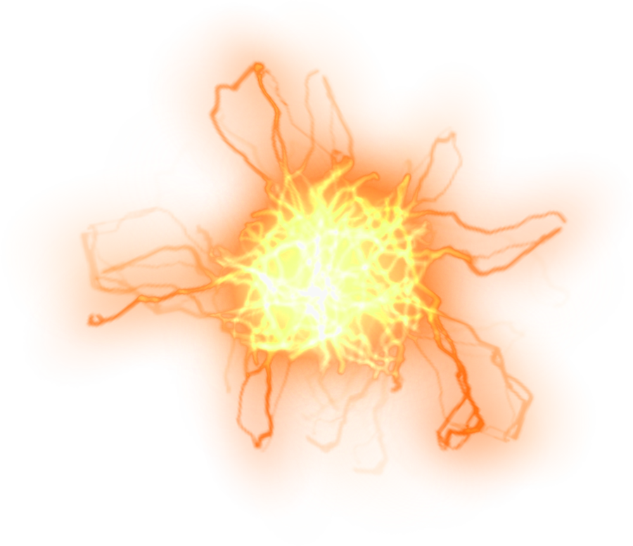 Elements Png Picture - Yellow Electricity Png (900x777), Png Download