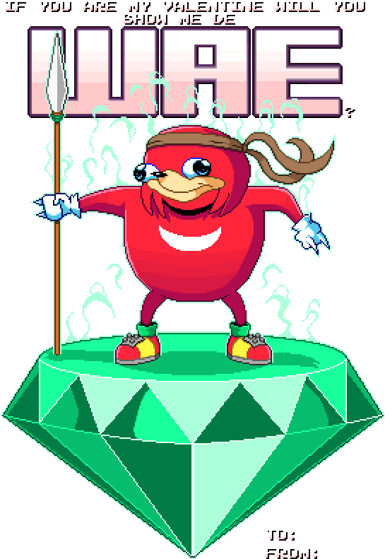 Author Comments - Pixel Art Ugandan Knuckles (688x798), Png Download