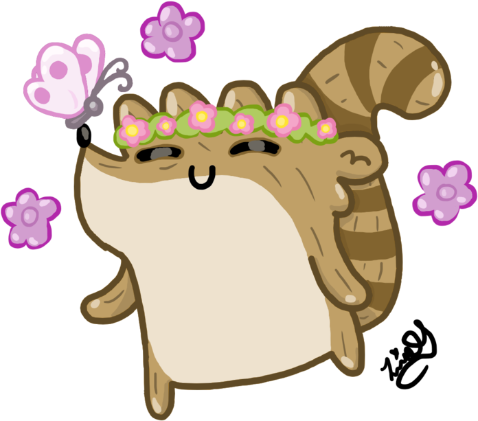 Flower Crown Rigby By Leeleecal On Deviantart Jpg Free - Portable ...
