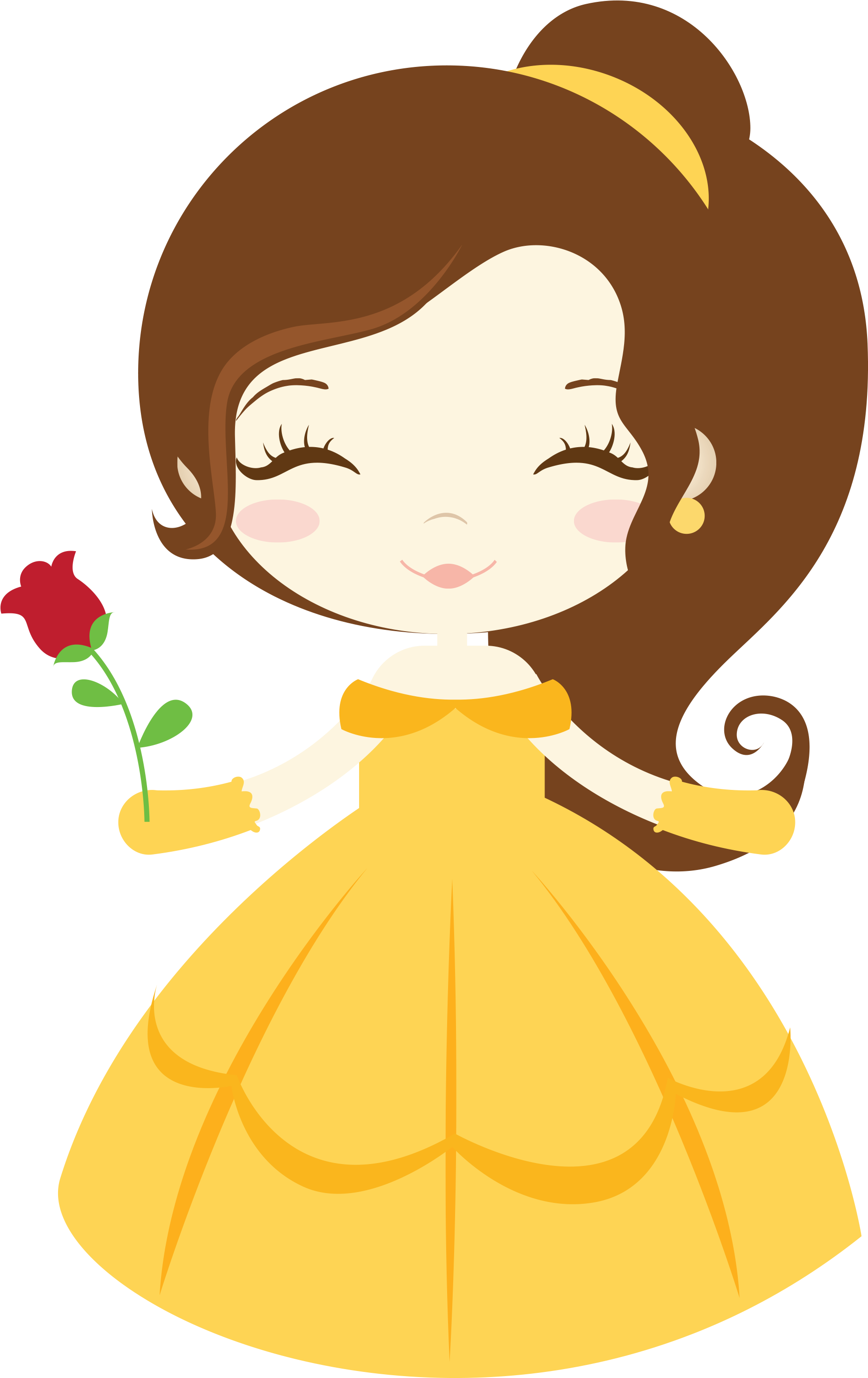 Publicado Por Princesas Beast - Cute Disney Princess Clipart (900x900 ...