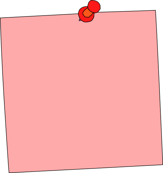 Pink Sticky Note Png - Post It Free Clipart (564x599), Png Download