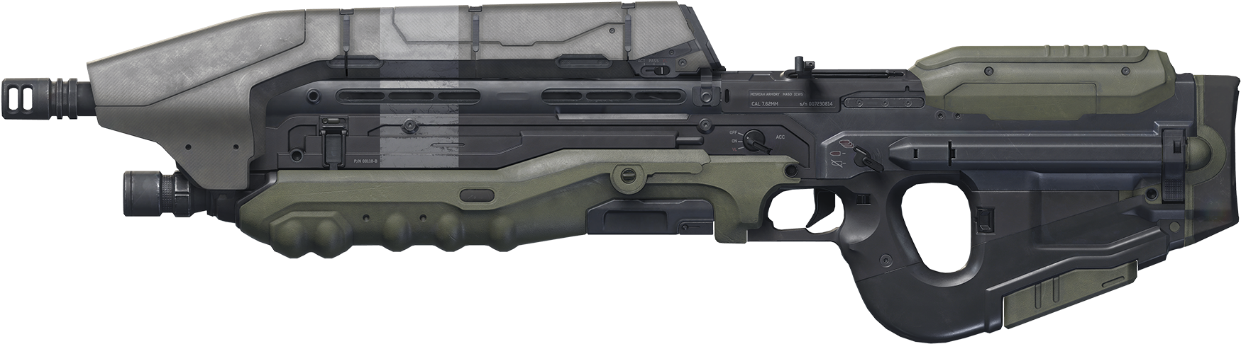 Halo 5 Assault Rifle - Halo Assault Rifle Skin (1800x530), Png Download