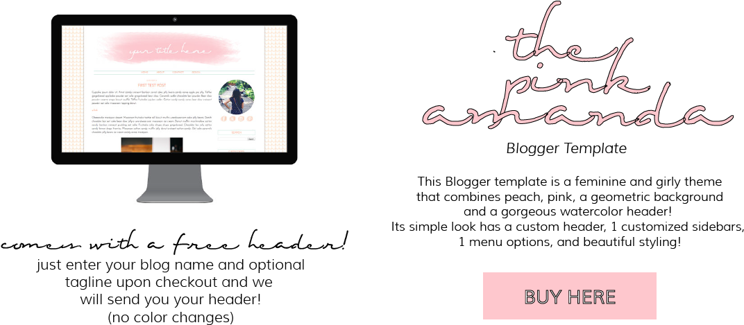 This Is A Gorgeous Girly And Feminine Blogger Template - Output Device ...