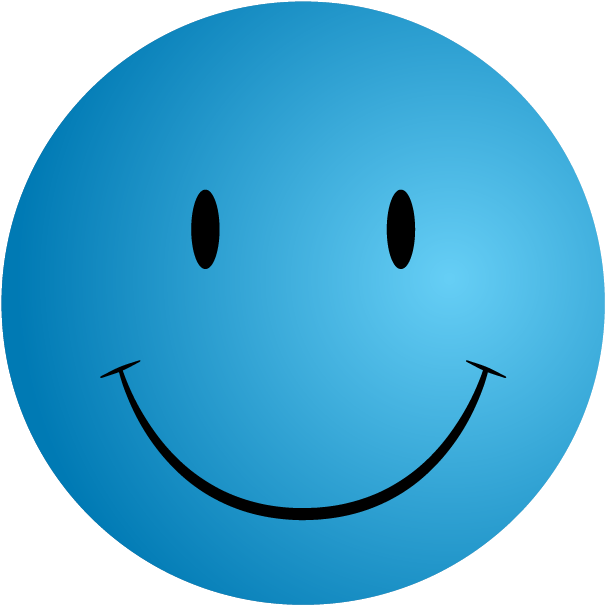 Blue Smiley Face Png (766x766), Png Download