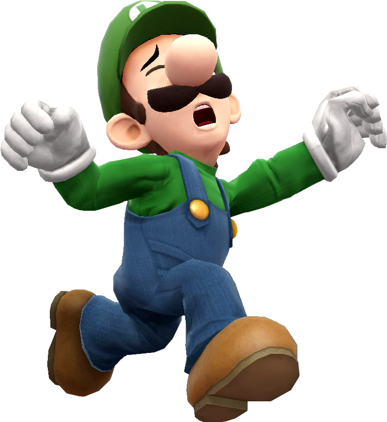 Luigi Transparent Smash - Luigi Transparent (840x863), Png Download