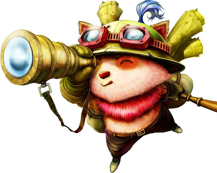 Classic Old Teemo Scout Splashart Png Image - Lol Teemo (757x604), Png ...