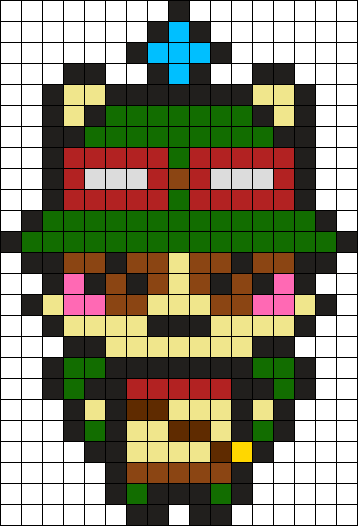 Teemo Perler Bead Pattern / Bead Sprite - Pixel Art League Of Legends ...