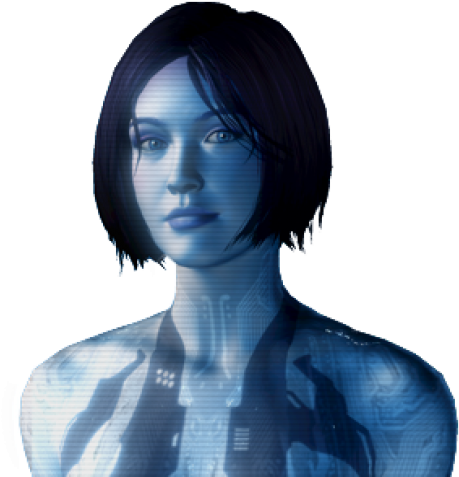 Click To Edit - Cortana Halo 4 Face (480x480), Png Download
