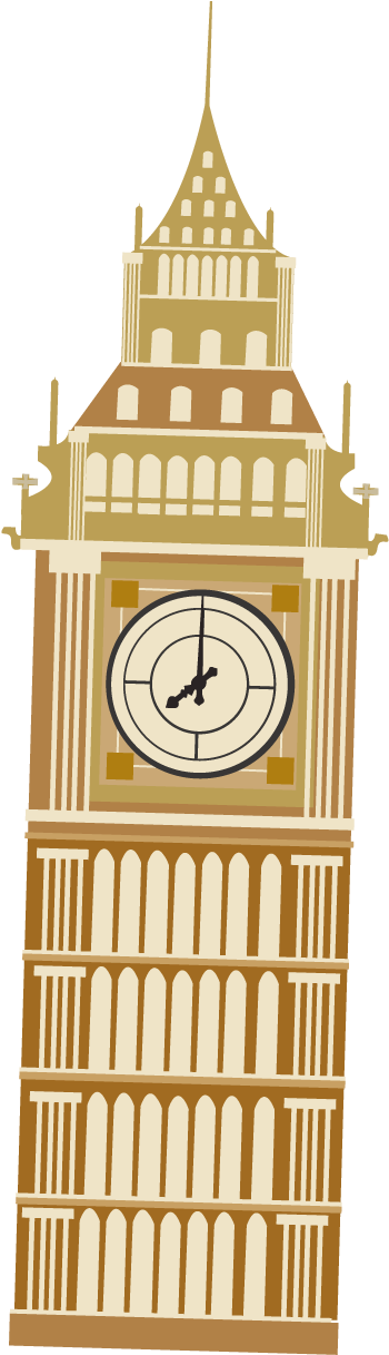 Big Ben Drawing Cartoon - Big Ben Cartoon Drawing (1276x1276), Png Download