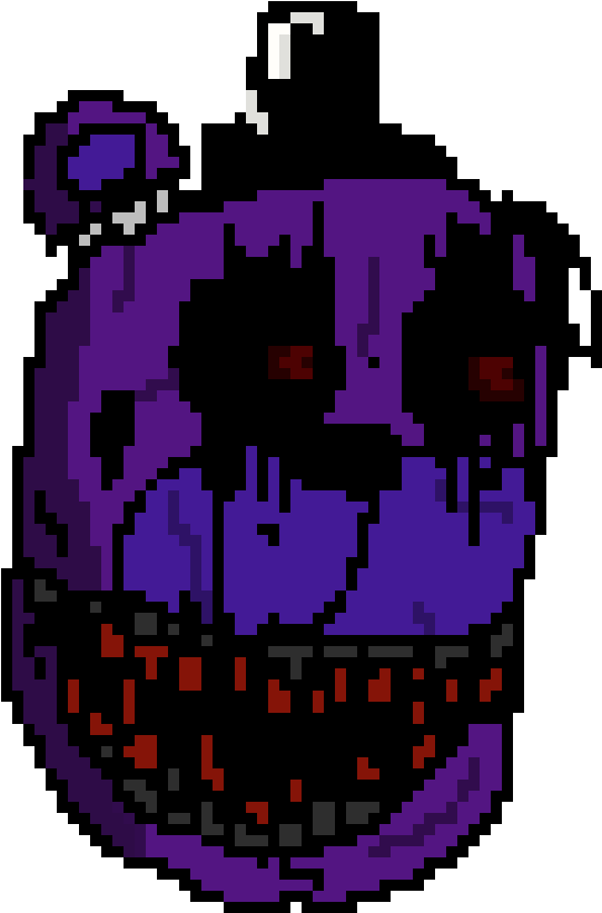 Download Sinister Shadow Freddy - Beats Pixel Art | Transparent PNG ...