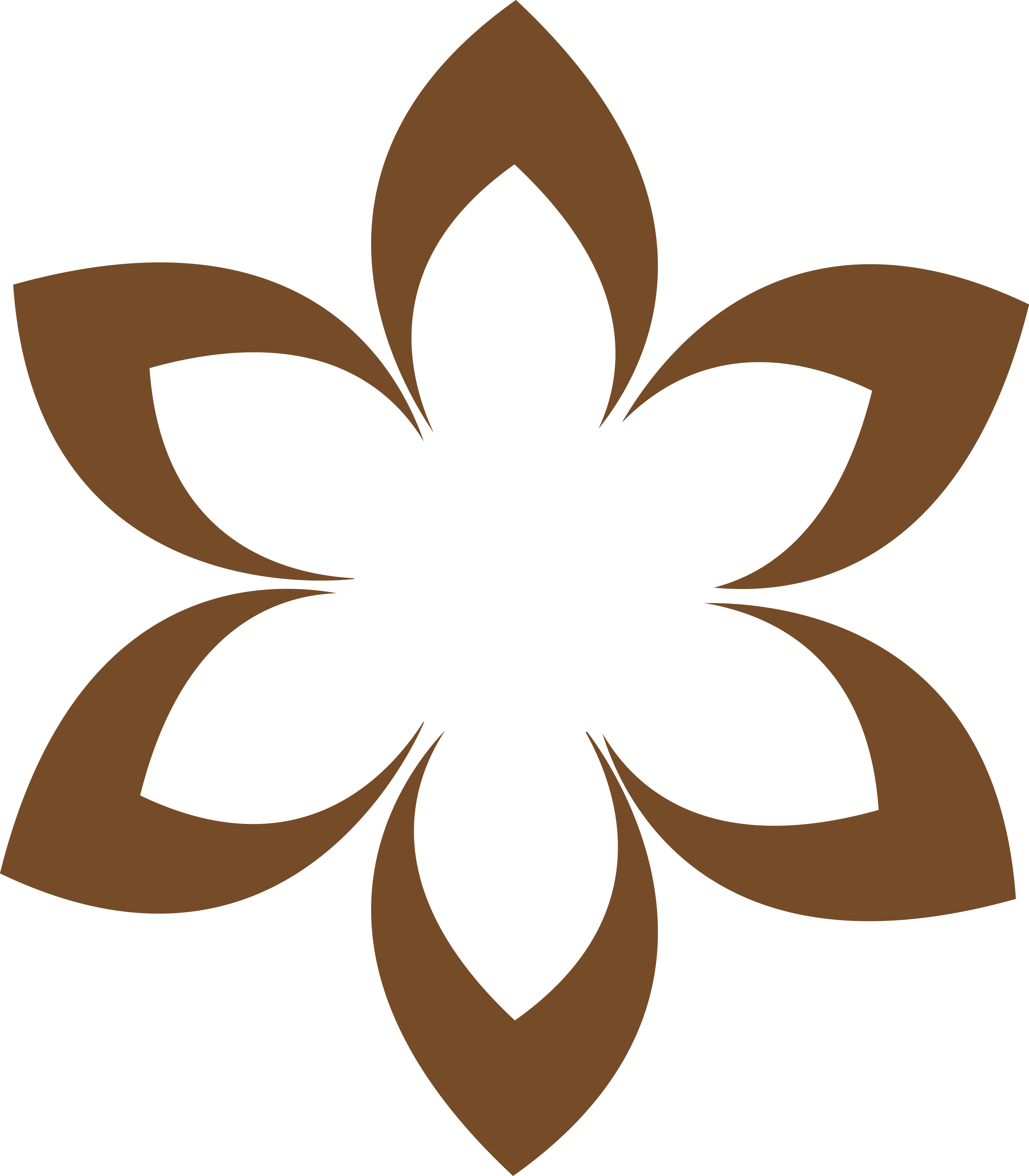 Png Coloured - Pattern Flower Symbol Transparent (3610x4125), Png Download