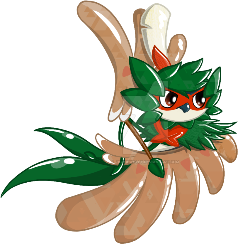 Pokemon Artgift - Cute Decidueye (1024x1024), Png Download