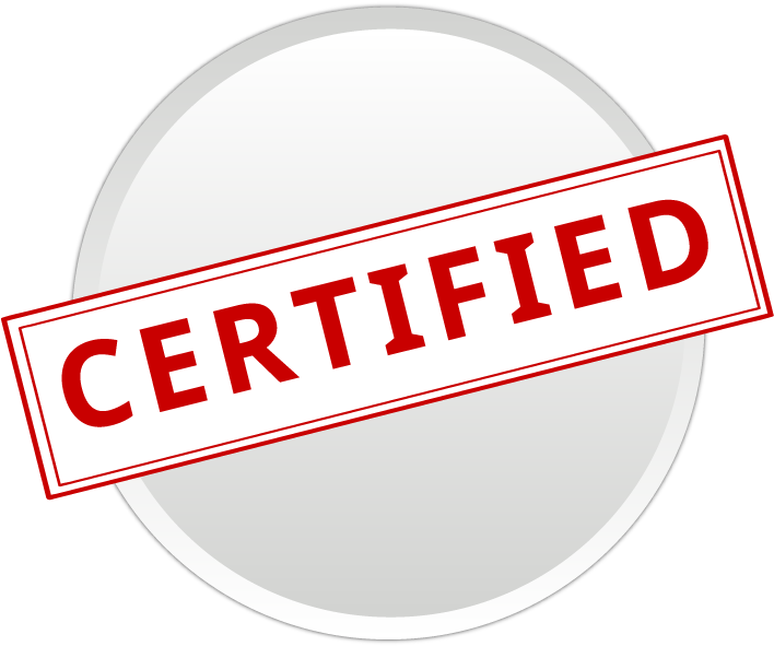 Certified Logo Transparent (960x600), Png Download