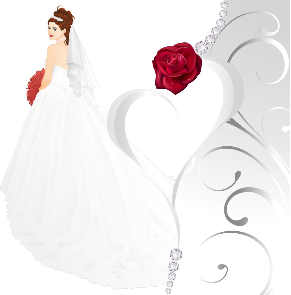 Download Newly Wed Bride Free Vector Download - Wedding Dress ...