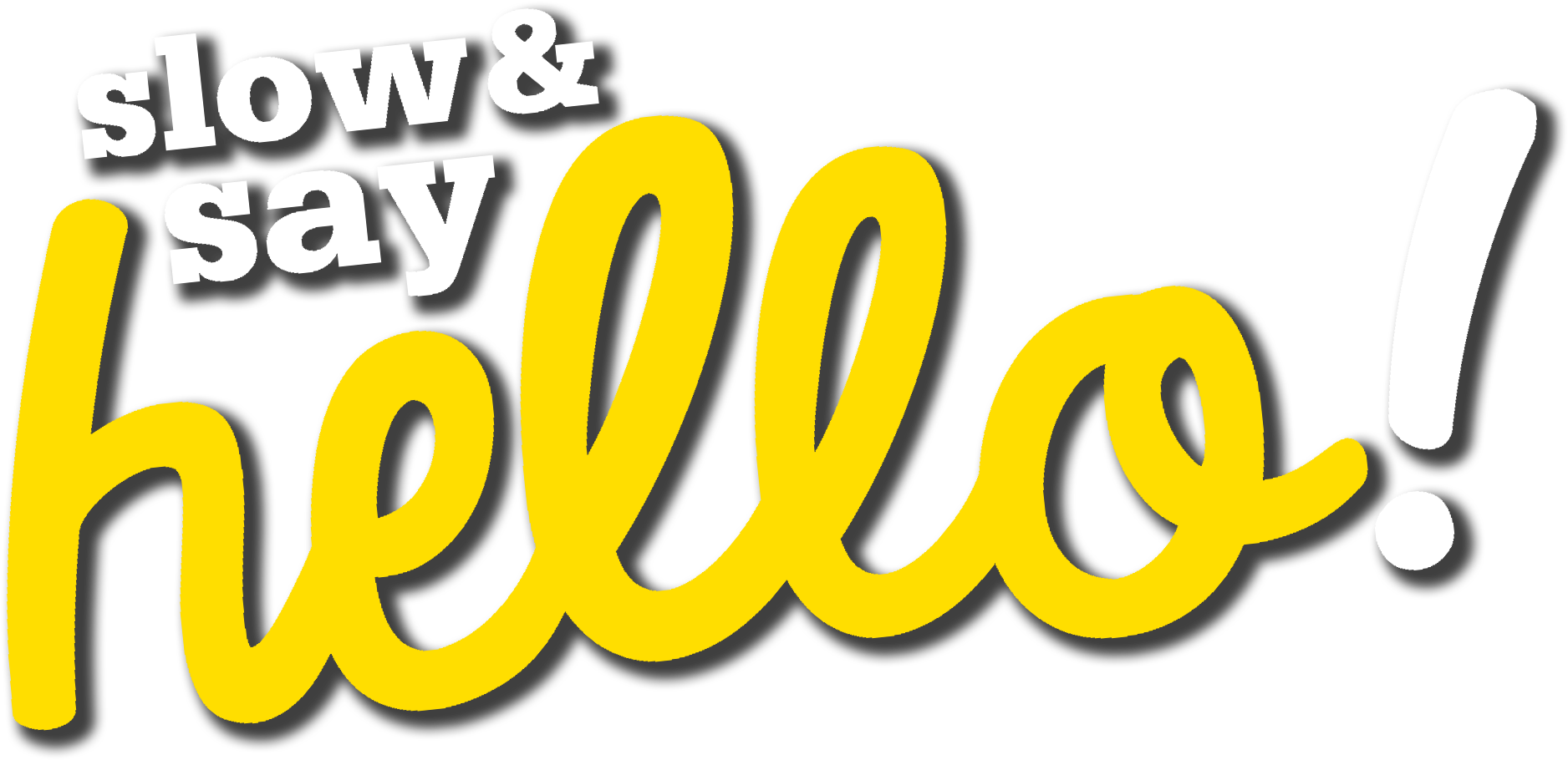 Say Hello - Logo Hello (2028x1085), Png Download