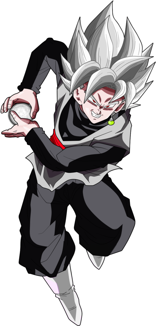 Black Goku Ssj White - Goku Black Ssj White (716x1116), Png Download