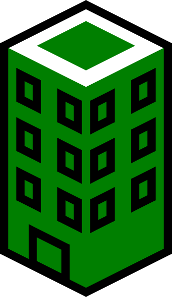 Download How To Set Use Office Building Green Icon Png | Transparent ...