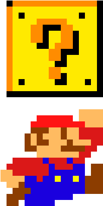 Download Mario Jumping - Super Mario Question Block | Transparent PNG ...