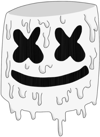 Marshmello Head Png (480x547), Png Download