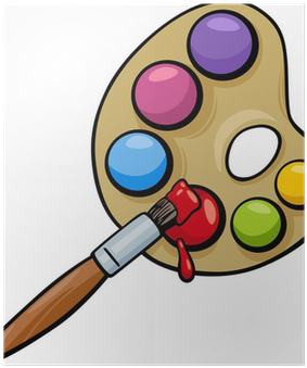 Art Palette Cartoon (400x400), Png Download