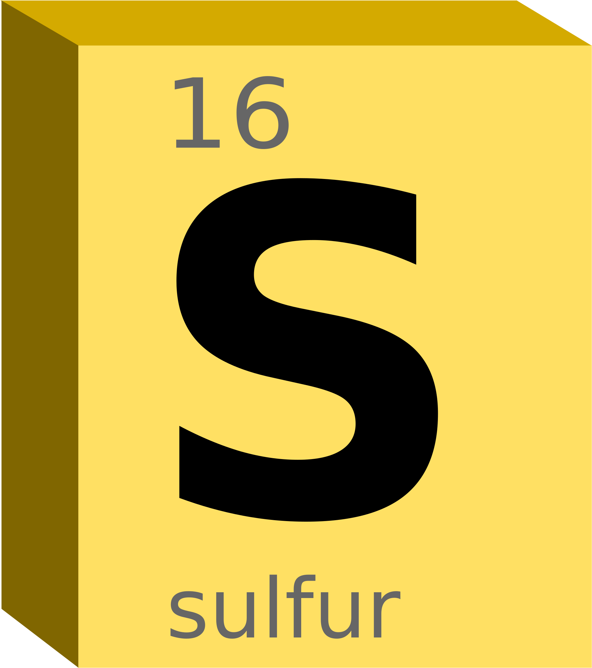 This Free Icons Png Design Of Sulfur Block- Chemistry (2400x2400), Png Download
