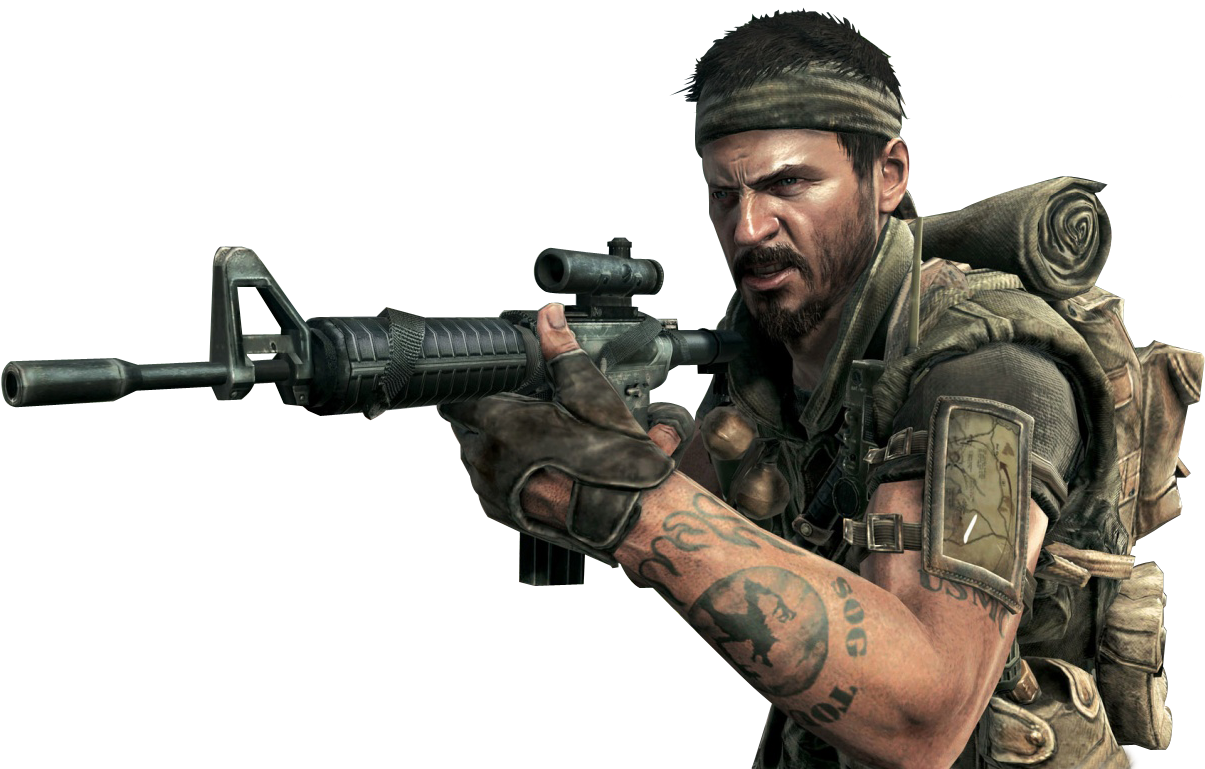 Sergeant Woods - Activision Call Of Duty 7: Black Ops (1366x768), Png ...