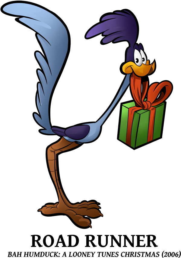 Download Image Black And White Stock Of Christmas Road Runner ...