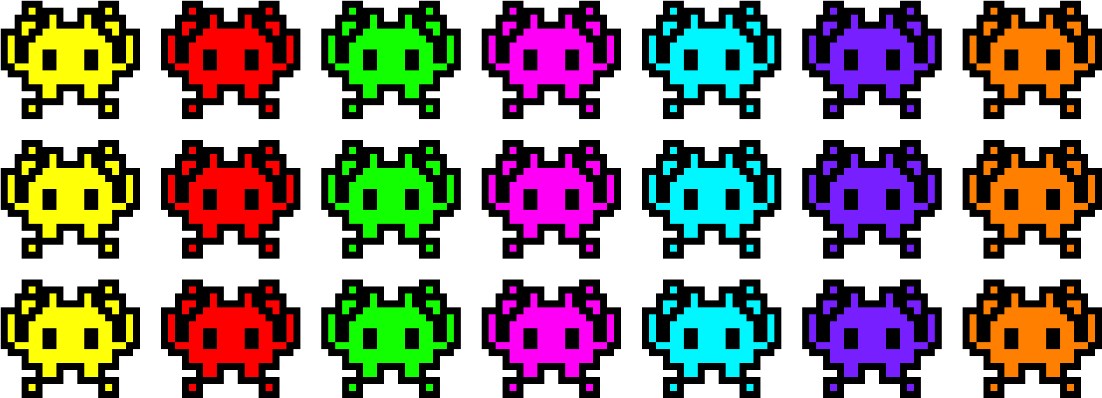 Space Invaders - Transparent Space Invaders Png (1640x600), Png Download