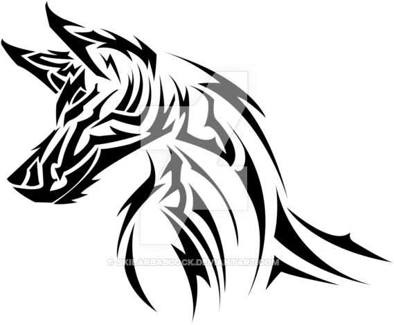 Download Tribal Wolf Png - Wolf Tribal With Transparent Background ...