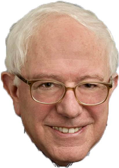Created With Raphaël - Bernie Sanders (445x600), Png Download