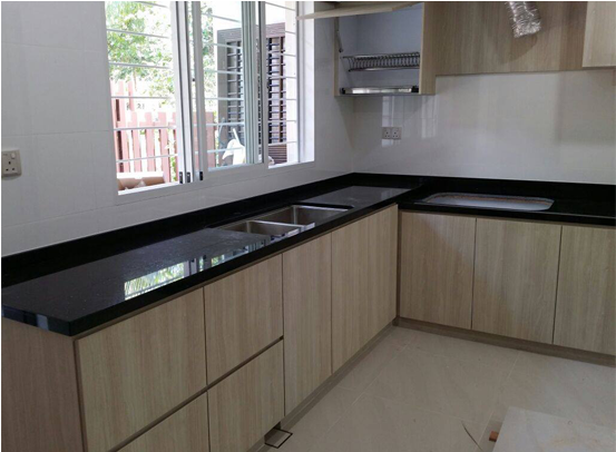 Black Galaxy Kitchen Top @ Sunrise Way - Kitchen (720x405), Png Download