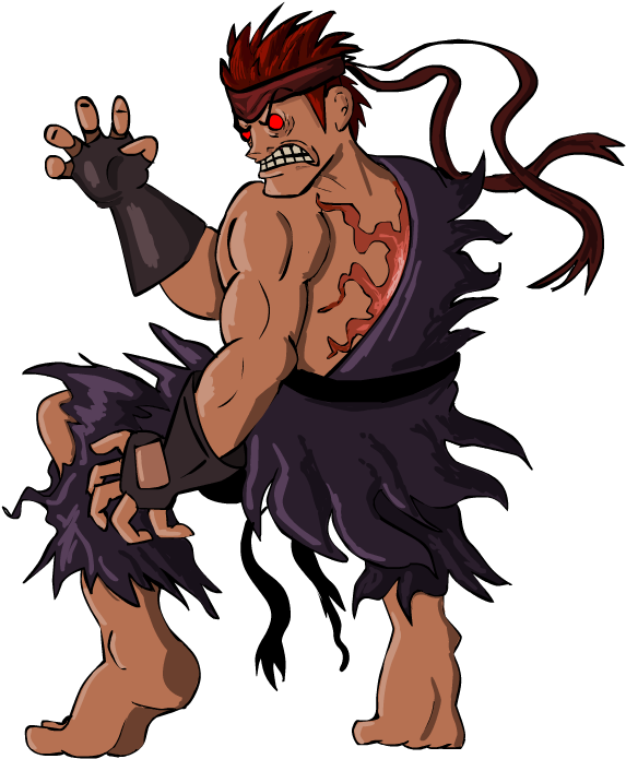 Evil Ryu - Evil Ryu Super Smash Bros (700x700), Png Download