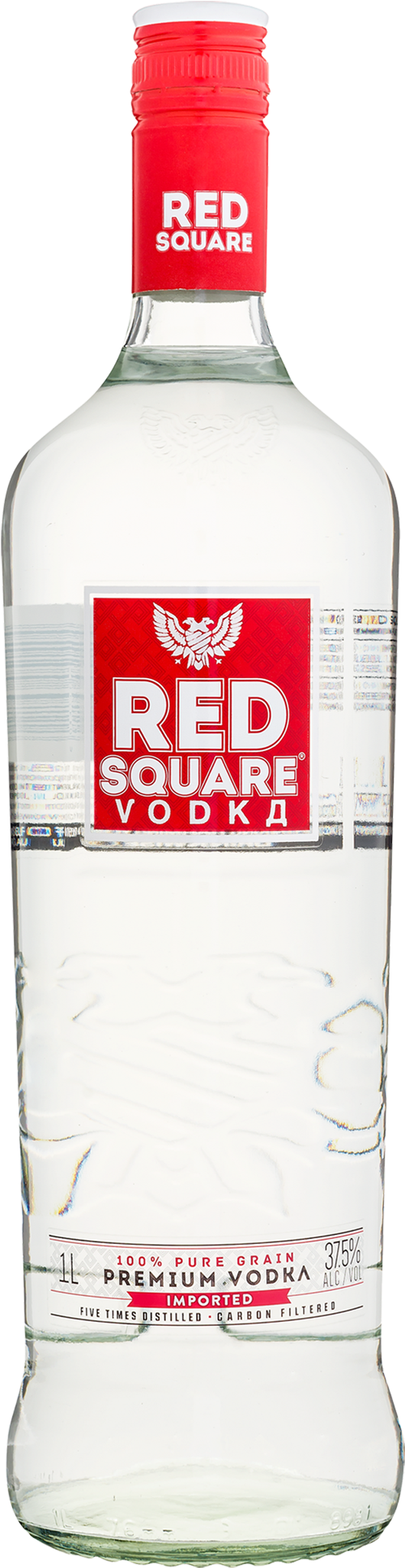 Red Square Vodka 1l Bottle - Red Square Vodka (1600x2000), Png Download