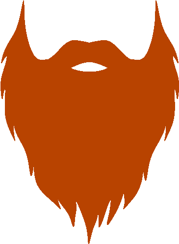 Red Beard Png - Beard Clipart (458x593), Png Download